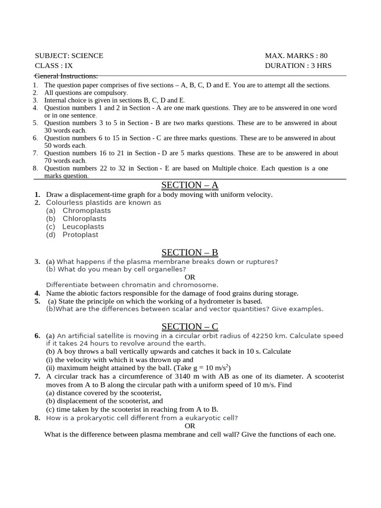 Science Unit 1 12-06-2024 | PDF | Cell (Biology) | Acceleration