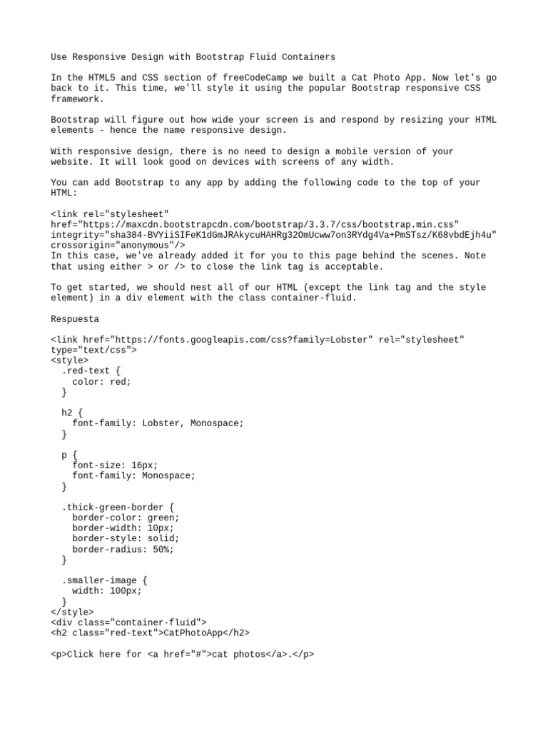 Frontend Library Part I Bootstrap | PDF | Bootstrap (Front End Framework) | Responsive Web Design