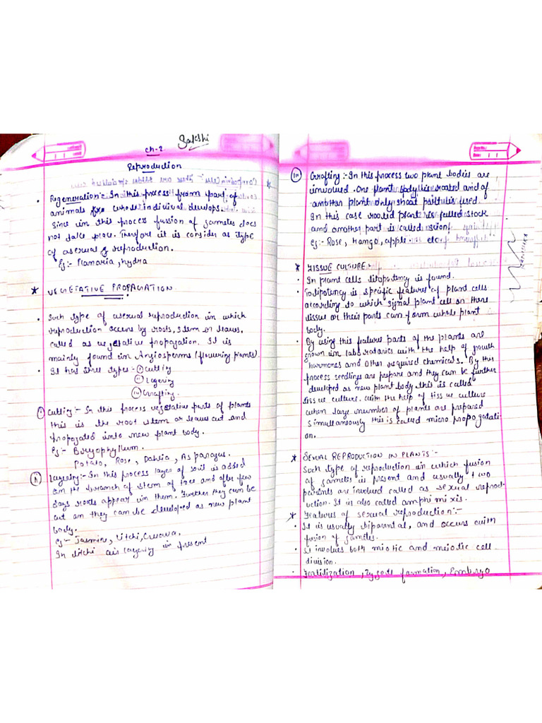 Reproduction (Class 10) | PDF