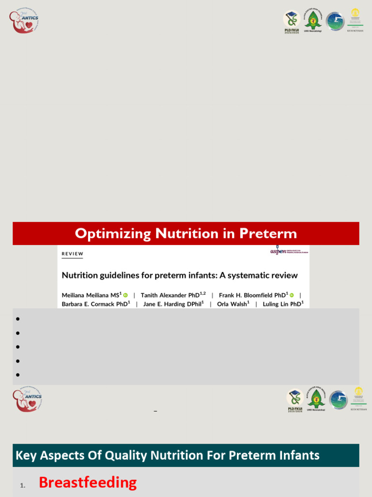 ME1 - Exclusive Breastfeeding in Preterm - How To Make It Possible ...