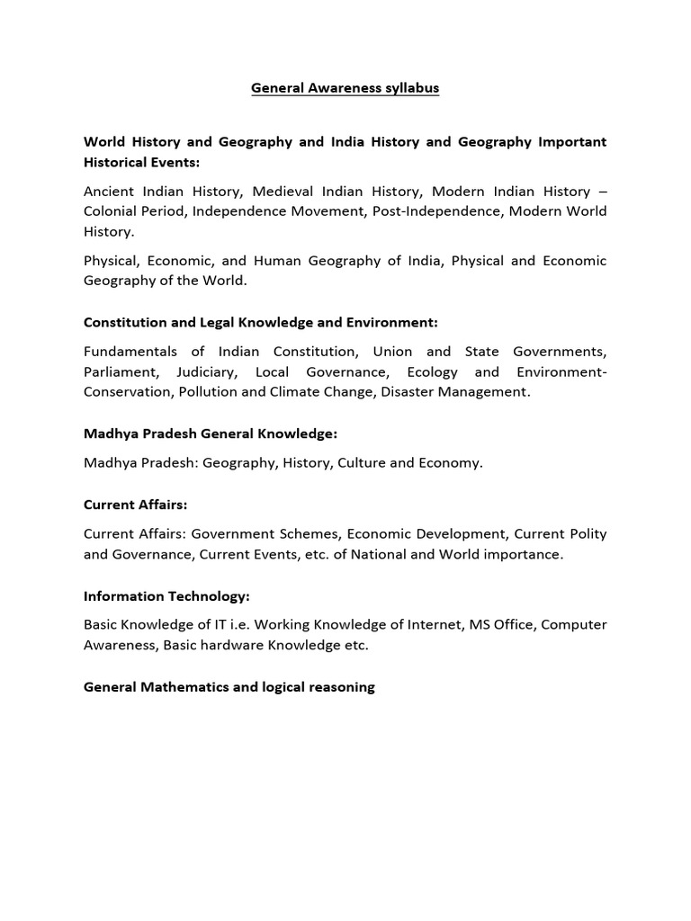 General Syllabus (40%-100%) | PDF