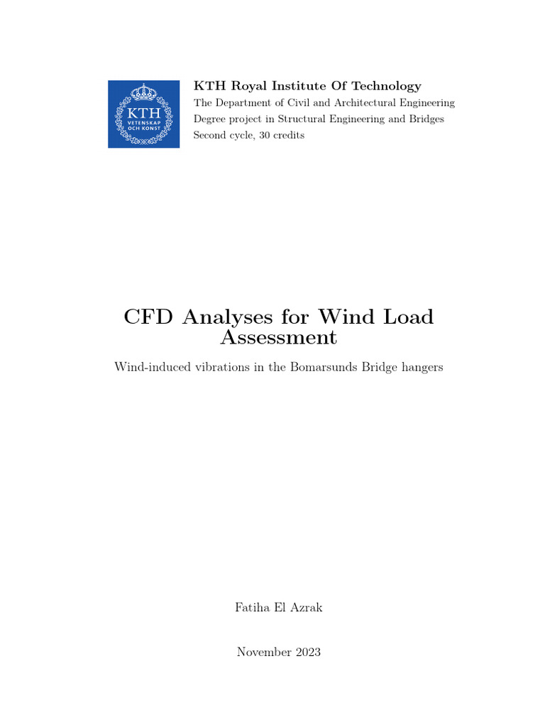 Wind Load Analysis on Bomarsund Bridge | PDF | Laminar Flow | Reynolds ...