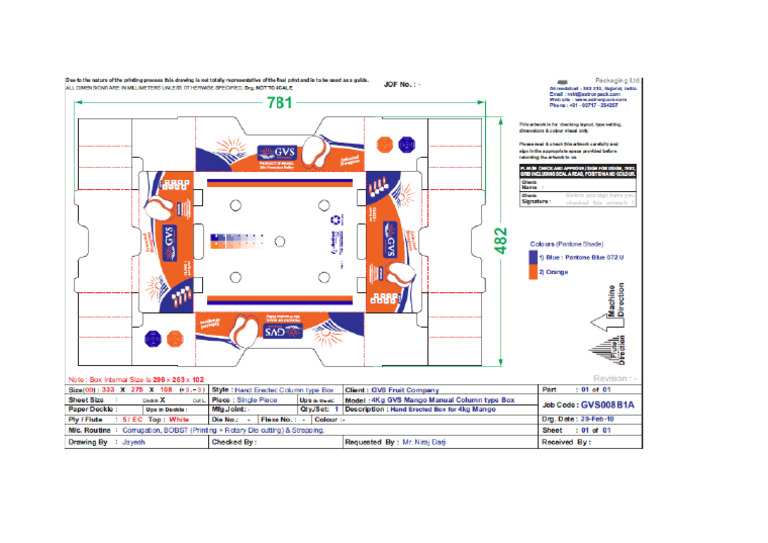 Layout Caixa de Manga 4,0 KG | PDF