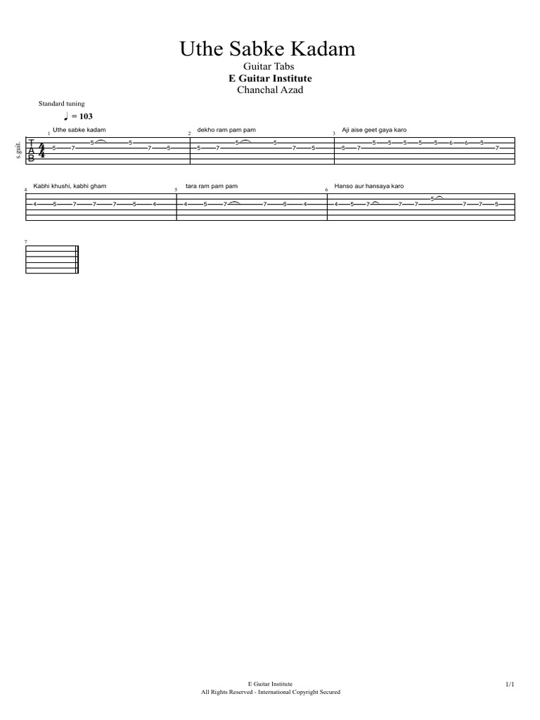 3. Uthey Sabkey Kadam Simple | PDF