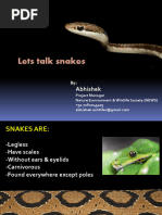 Awareness Safety Talk SNAKE HAZARDS | PDF | Snake | Venomous Snakes