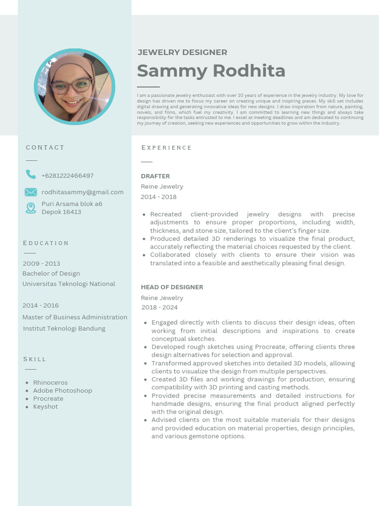 CV & Portfolio Sammy Portfolio | PDF | Drawing | 3 D Computer Graphics