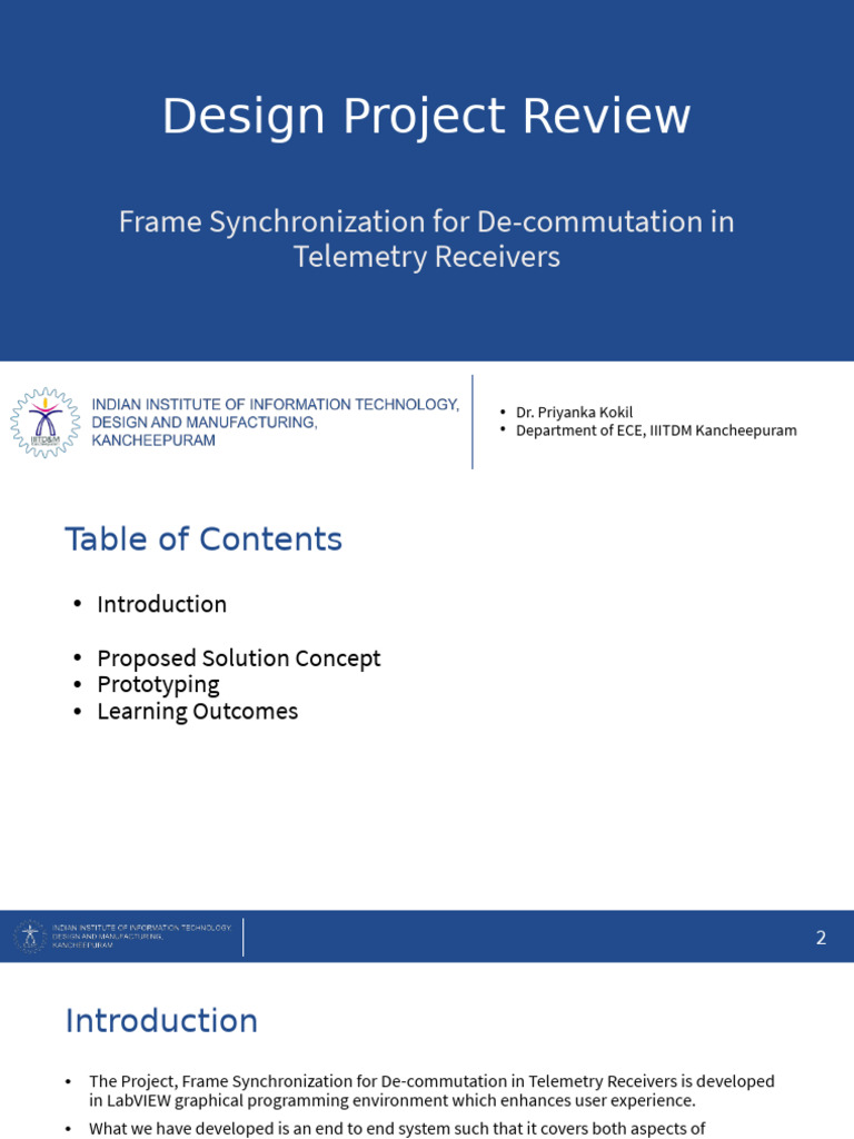 Design Project Review Pdf Telemetry Information