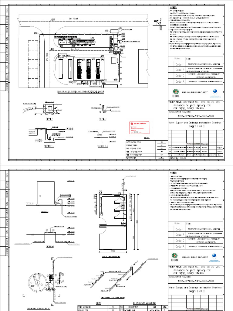 EBS1-CPFA00-FDFG-DWLC-1004-D01 Water Supply and Drainage Installation ...