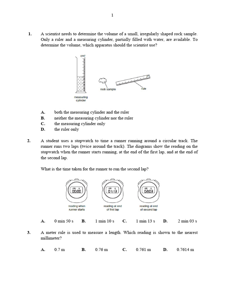 Progressive Test 1 20232024 Physics Year 10 | PDF | Force | Weight