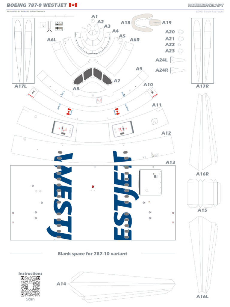 Boeing 787-9 Westjet | PDF | Aviation | Aircraft