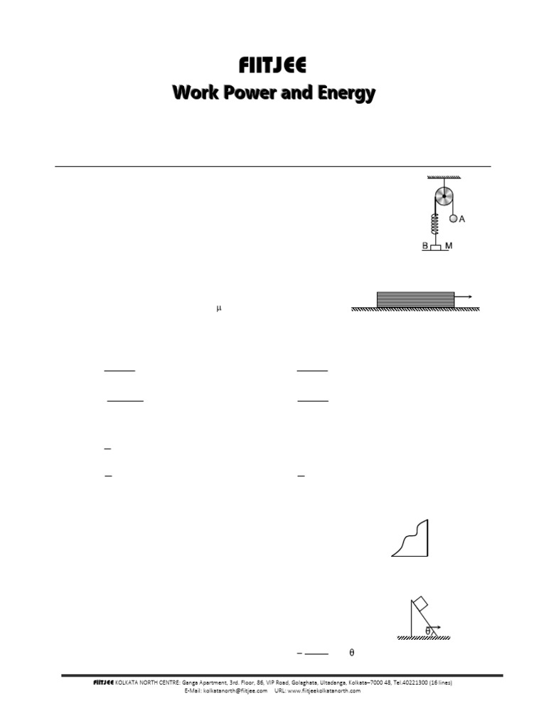 Physics-WPE With Answer | PDF | Friction | Force