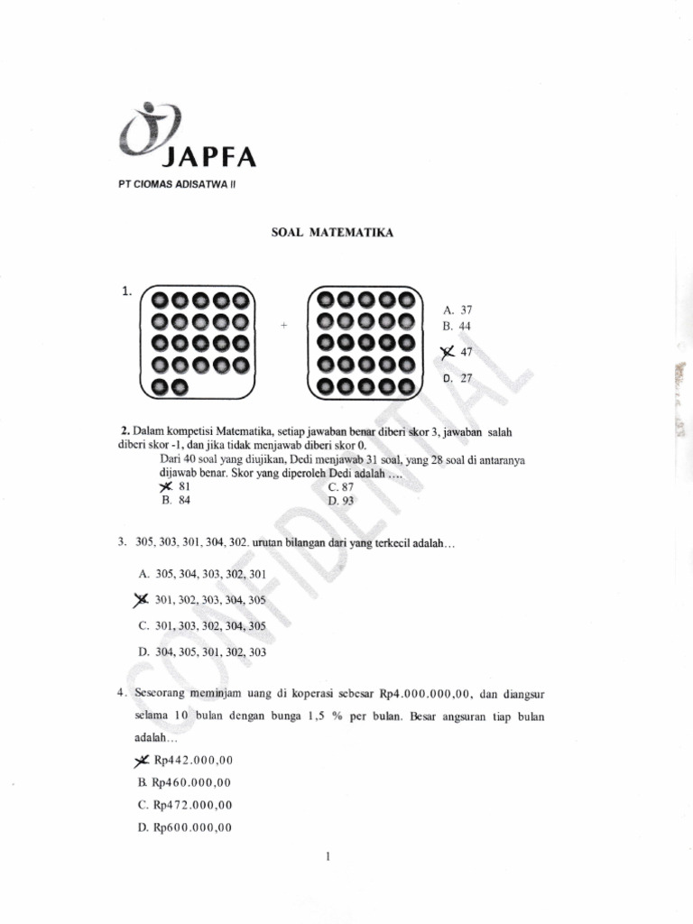 SOAL MATEMATIKA | PDF