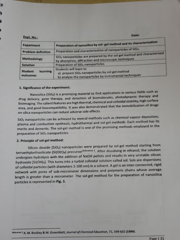 Exp 7 Chem Lab | PDF