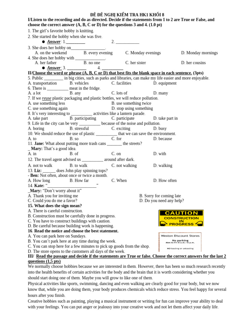 8LS (1) | PDF | Hobbies