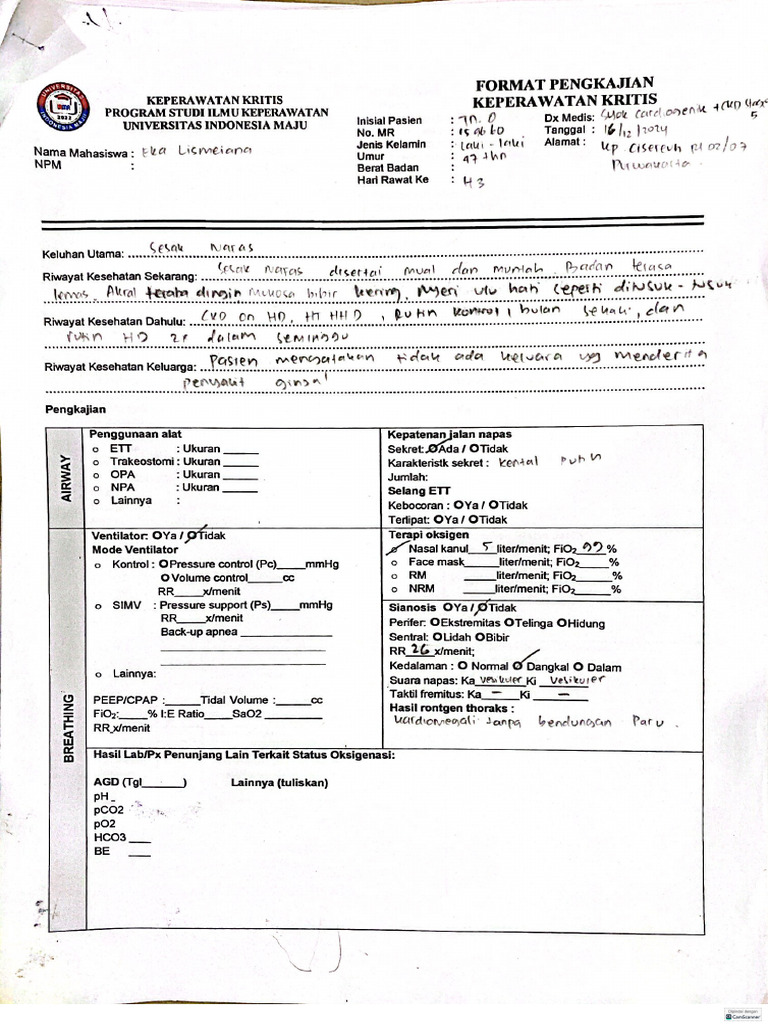 Askep Icu 1 - Eka | PDF
