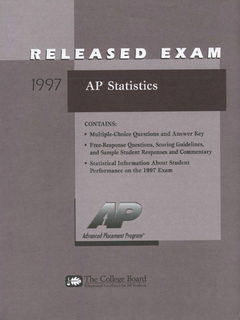 AP Stat AP Exam 1997 | PDF