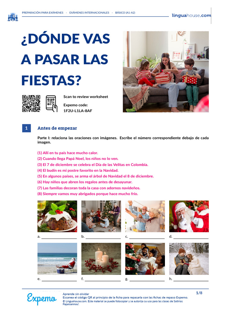 donde-vas-a-pasar-las-fiestas-castellano-spanish-student-A1-A2 | PDF ...