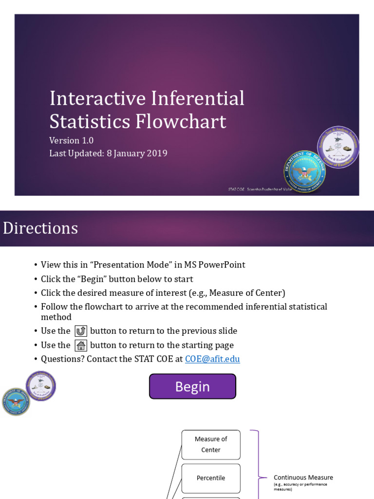 Interactive Inferential Statistics Flowchart | PDF | Regression ...