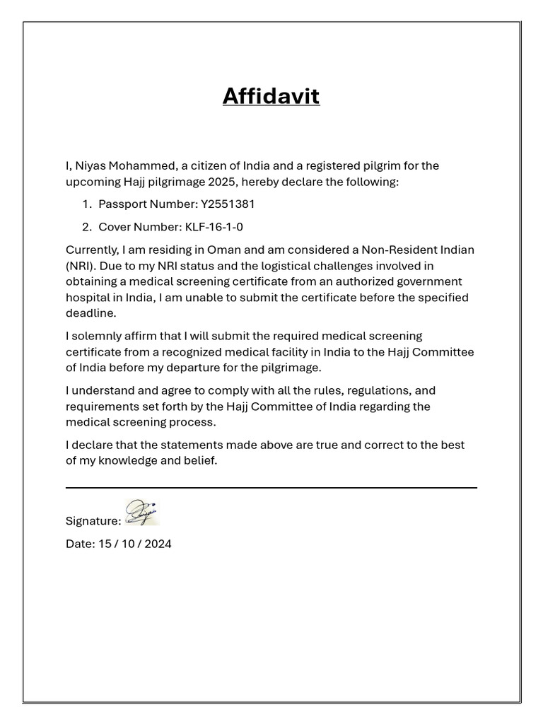 Affidavit | PDF