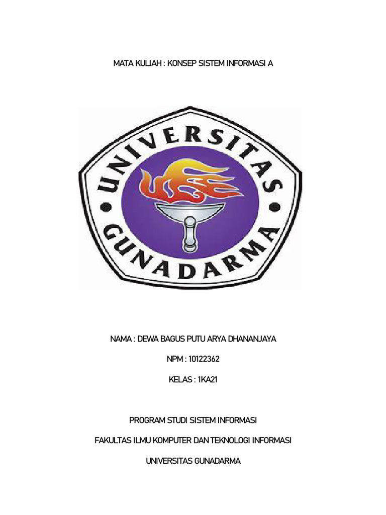 Dewa Bagus Putu Arya Dhananjaya - 10122362 - 1KA21 - Konsep Sistem Informasi A - Tugas Membuat ...