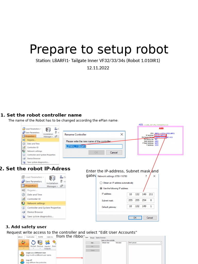 SetupRobot_L8ARFI1 | PDF | Valve | Programmable Logic Controller