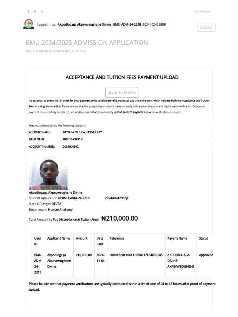 Bmu 2024 2025 Payment Verification Guide Pdf