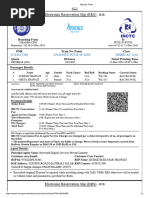IRCTC Sample Ticket Format | PDF | Identity Document | Ticket (Admission)