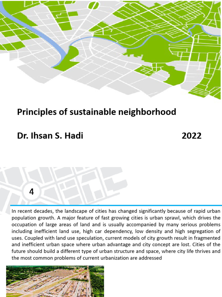 Sustainable Neighborhood Principles | PDF | Urban Sprawl | Sustainable ...