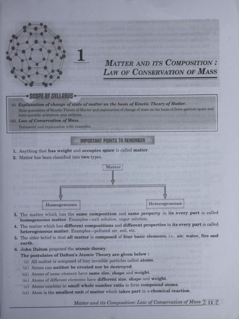 ICSE-Class-9-Chemistry-Chapter-01-Matter-and-its-Composition | PDF