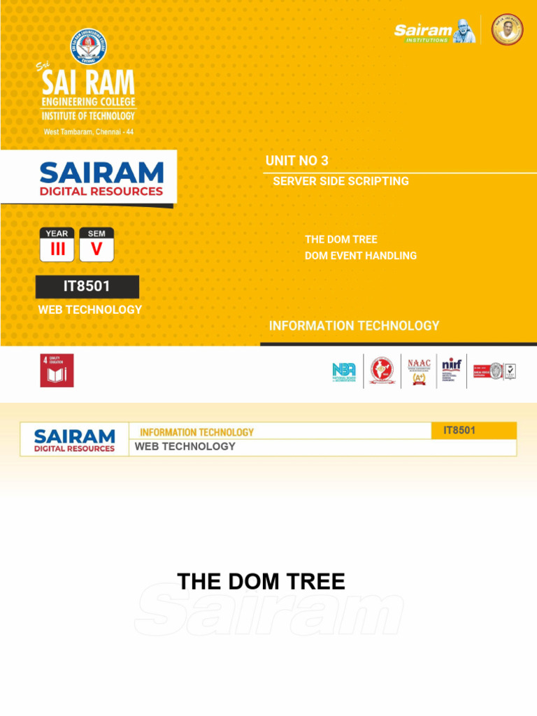 3.2 Docuent Tree_ DOM Event Handling.pptx | PDF | Document Object Model ...