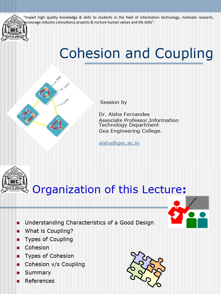 Lecture 9 Cohesion And Coupling Pdf Parameter Computer Programming Inputoutput 