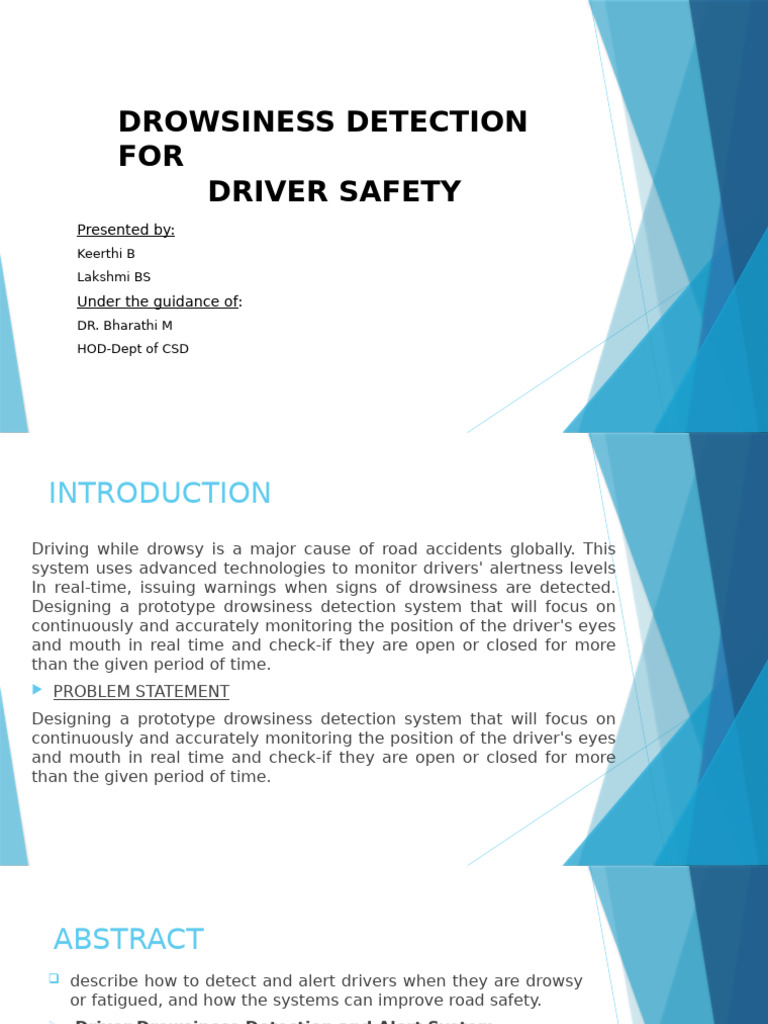 Real-Time Driver Drowsiness Detection | PDF | Computing