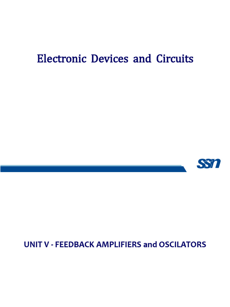 Feedback Amplifiers and Oscillators Guide | PDF | Electronic Oscillator | Resonance