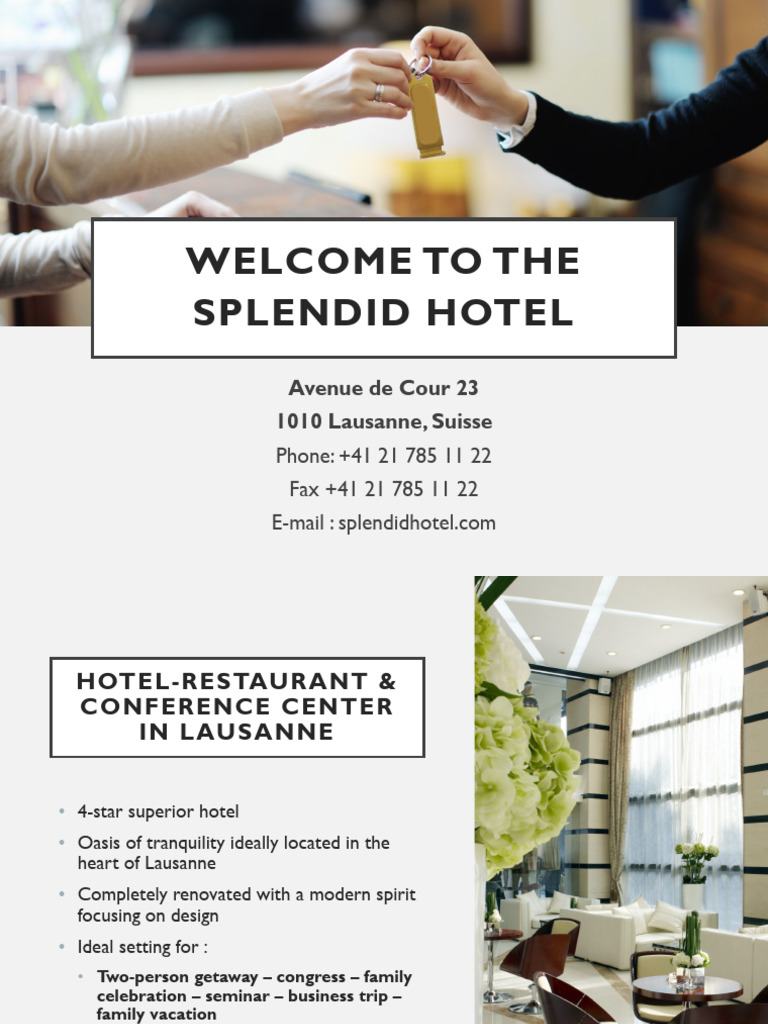 Splendid Hotel - Final Presentation | PDF