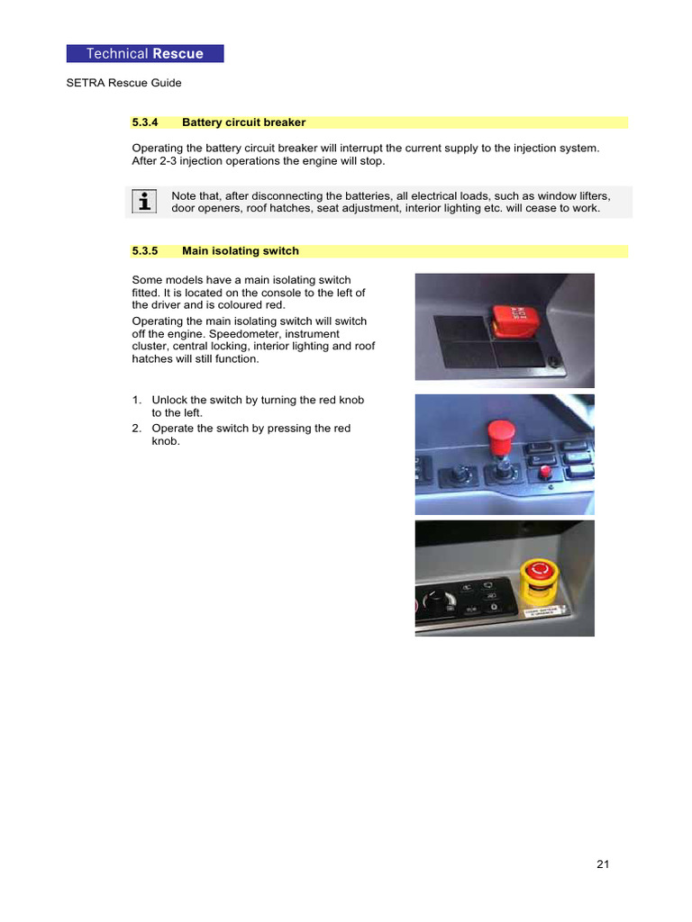 SETRA Resque Guide - Cut - Split - 22 | PDF