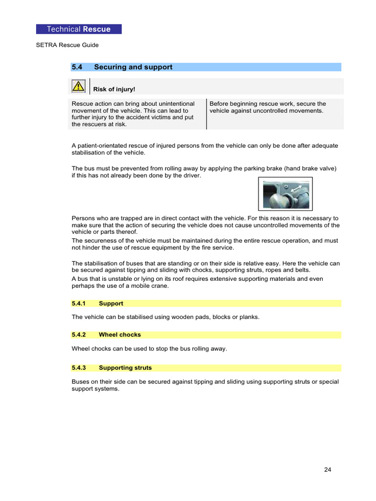 SETRA Resque Guide - Cut - Split - 25 | PDF