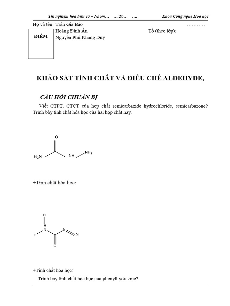 Báo Cáo TN HHC-bai 3-2023 | PDF
