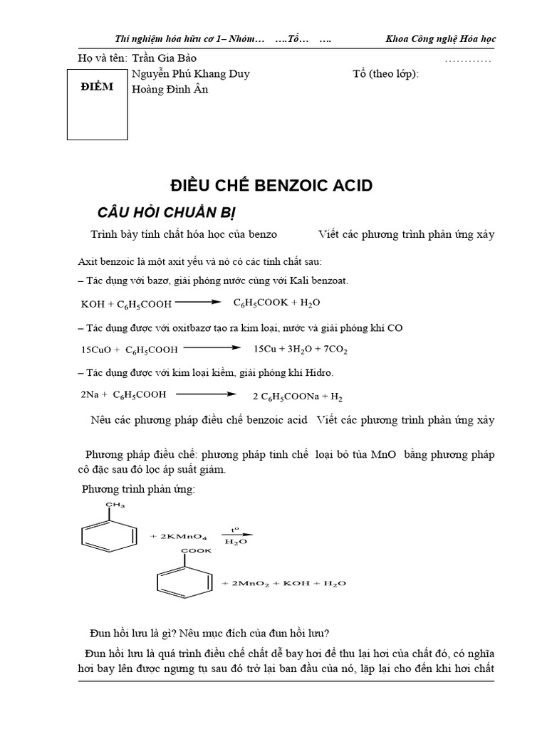 Báo Cáo TN HHC-bai 5-2023 | PDF