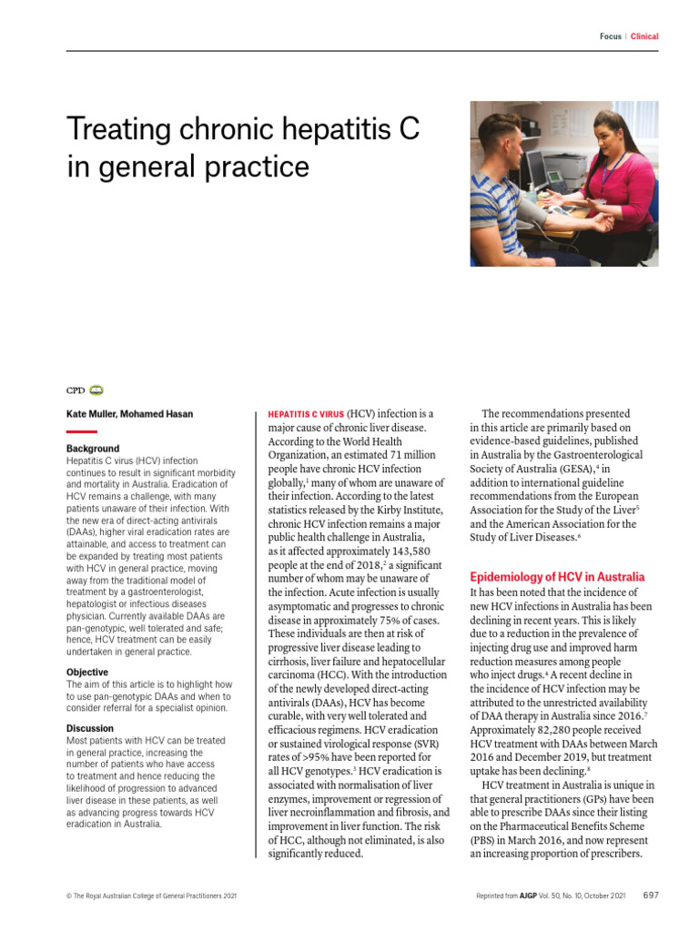 RACGP - Treating chronic hepatitis C in general practice | PDF ...