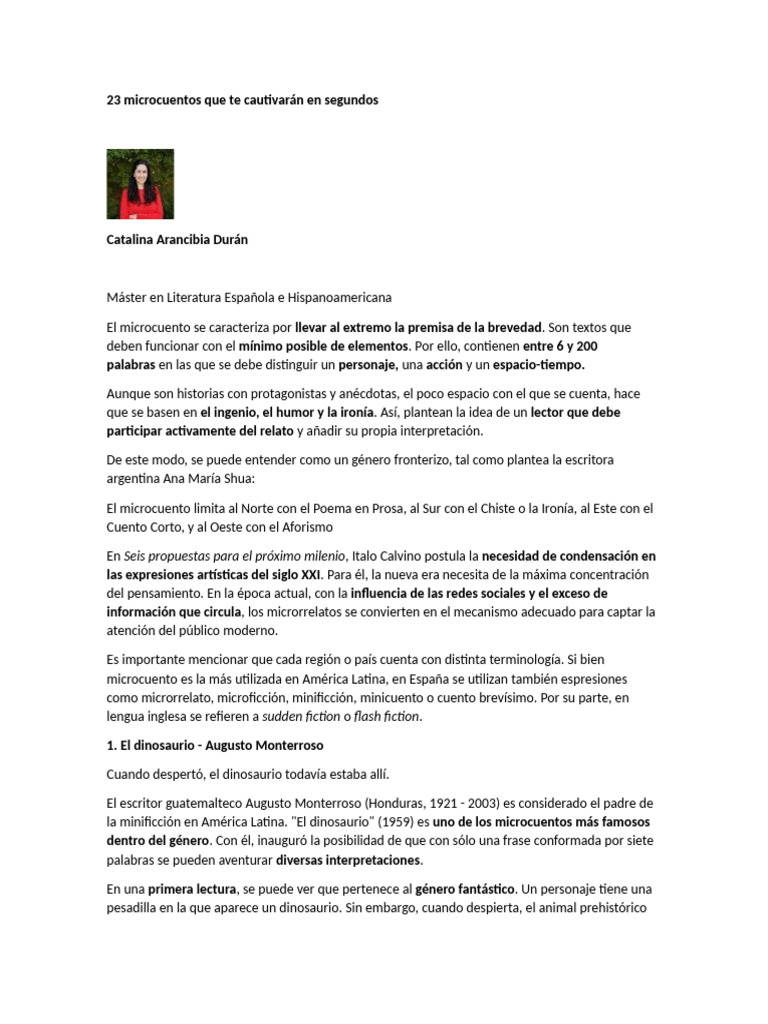 23 Microcuentos Que Te Cautivarán en Segundos | PDF | Cuentos
