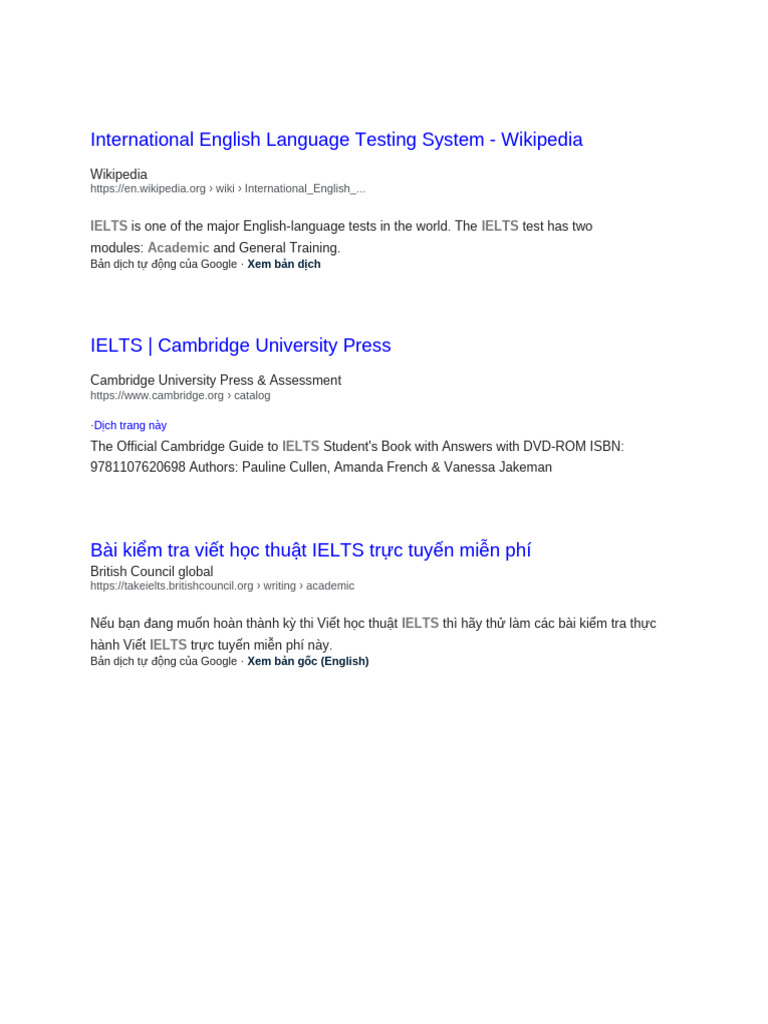 International English Language Testing System | PDF