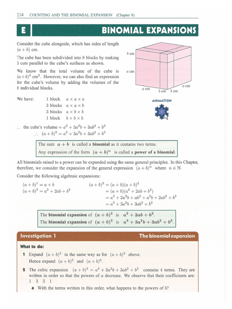 Book MM stage 1 Binomial expand（二项式展开） | PDF