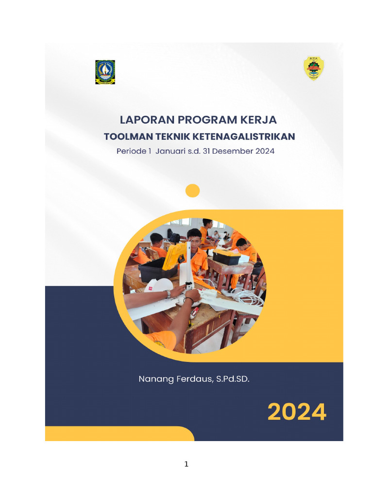 Lap Prog. Kerja Toolman 2024 | PDF