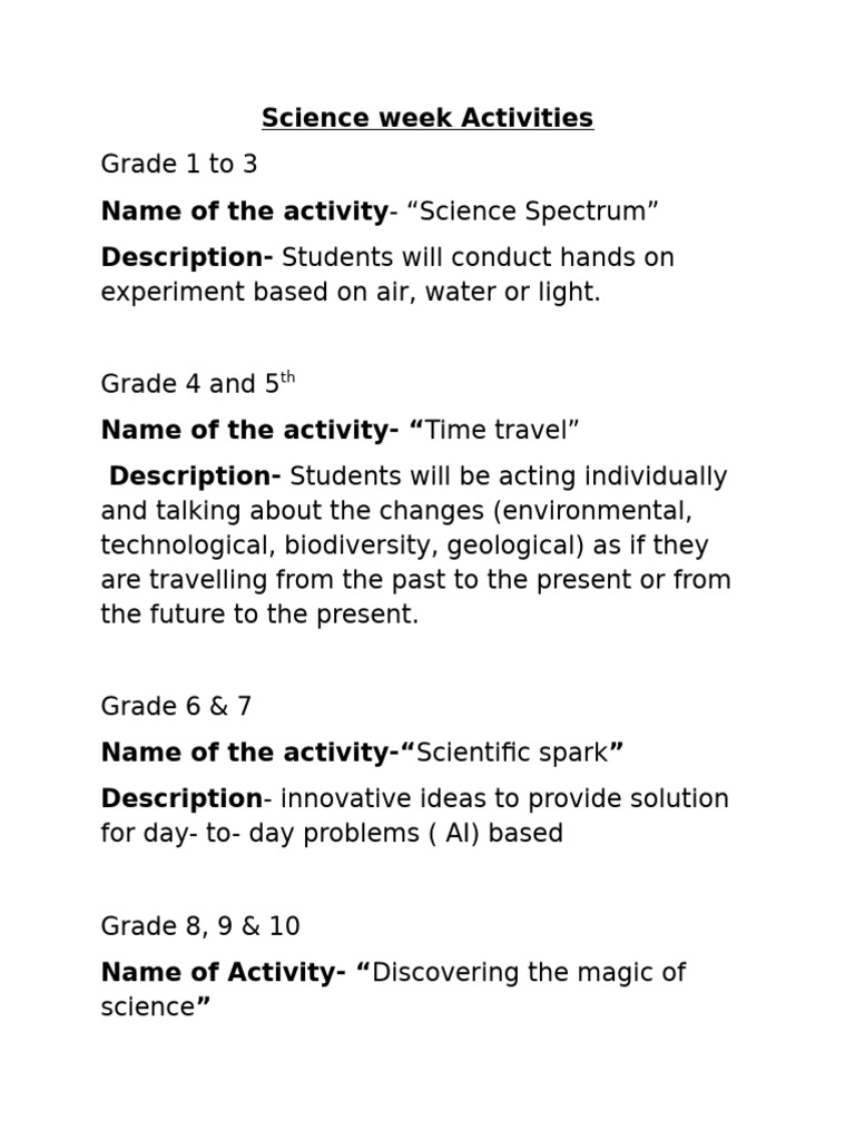 science_week[1] | PDF | Science | Artificial Intelligence
