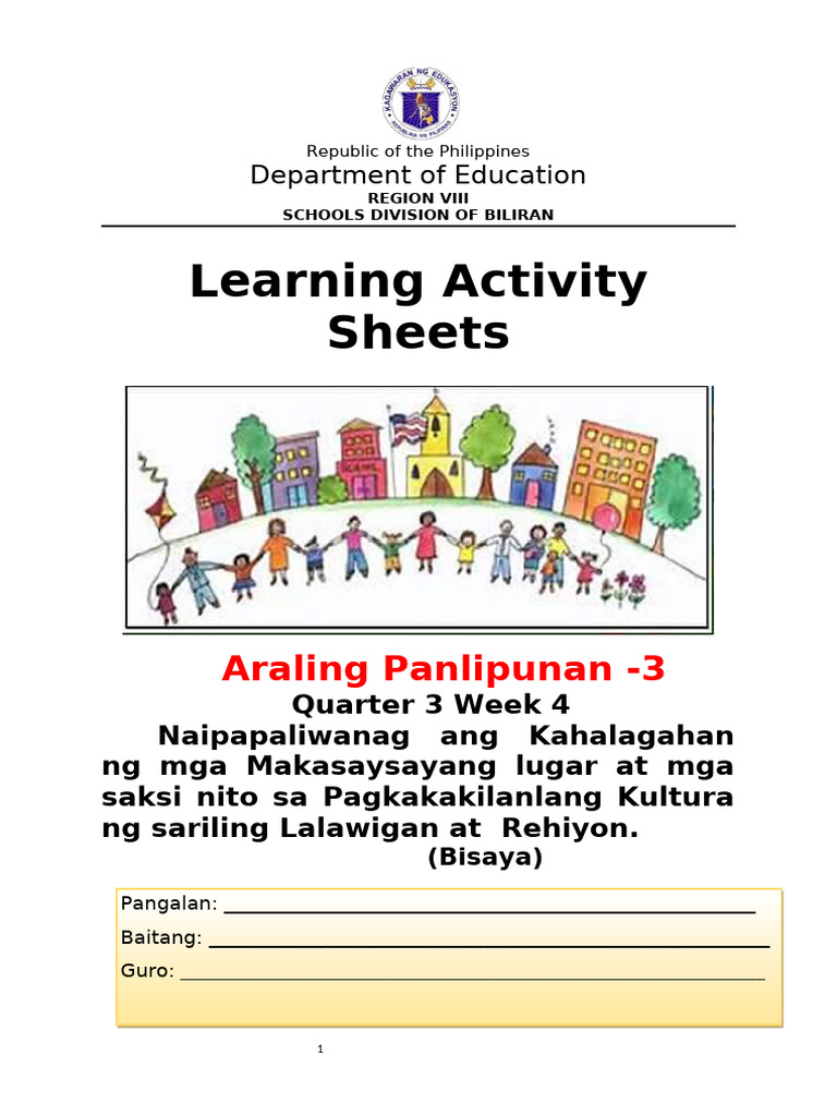 LAS AP 3 Q3 Week 4 BISAYA - Final | PDF