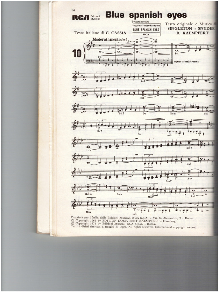 Blu Spanish Eyes | PDF