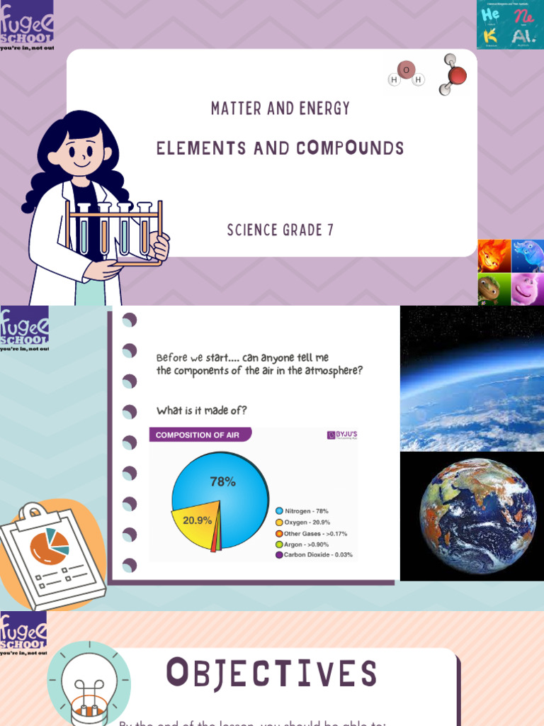 L1 MATTER AND ENERGY (Elements and Compounds) | PDF | Chemical Elements ...