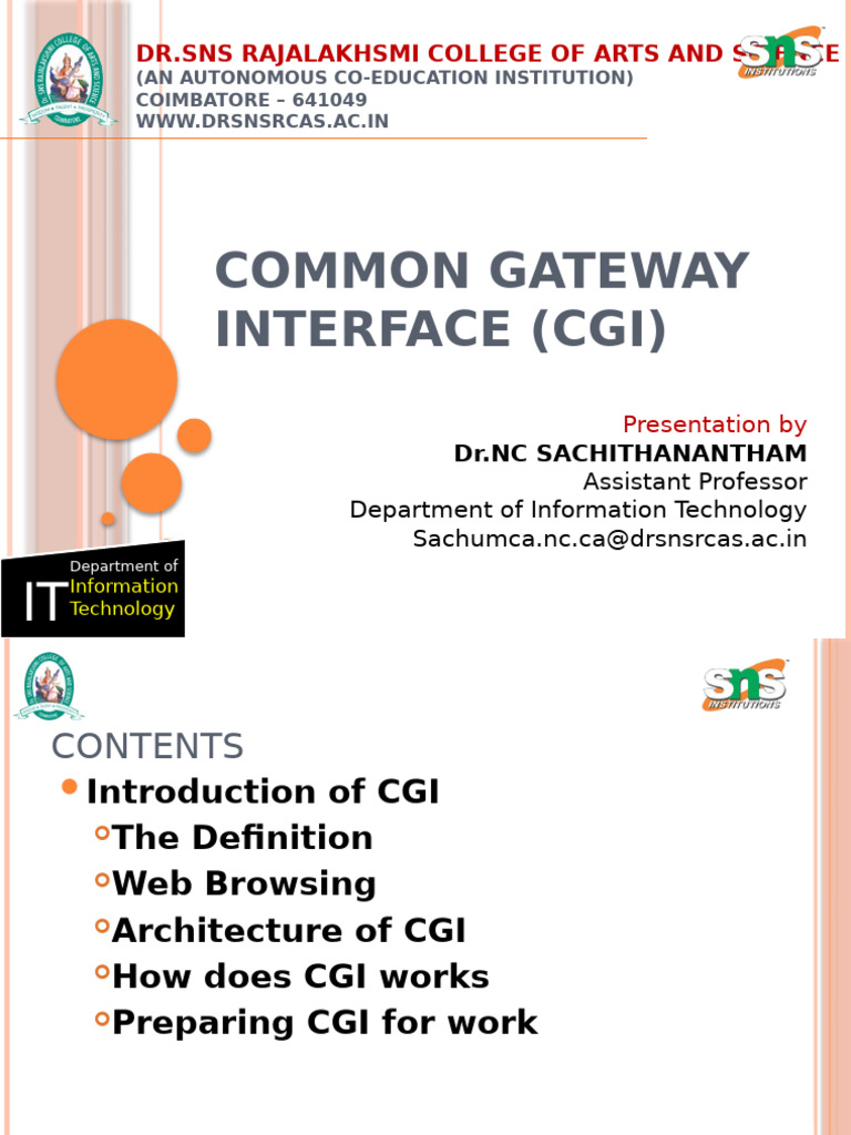 1. cgi ppt 35 | PDF | World Wide Web | Internet & Web