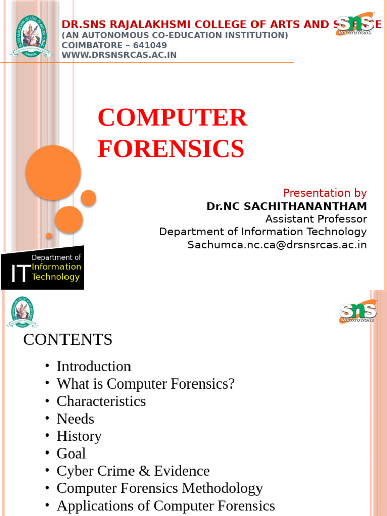 Cse Computer Forensics PPT 38 | PDF | Computer Forensics | Computer File