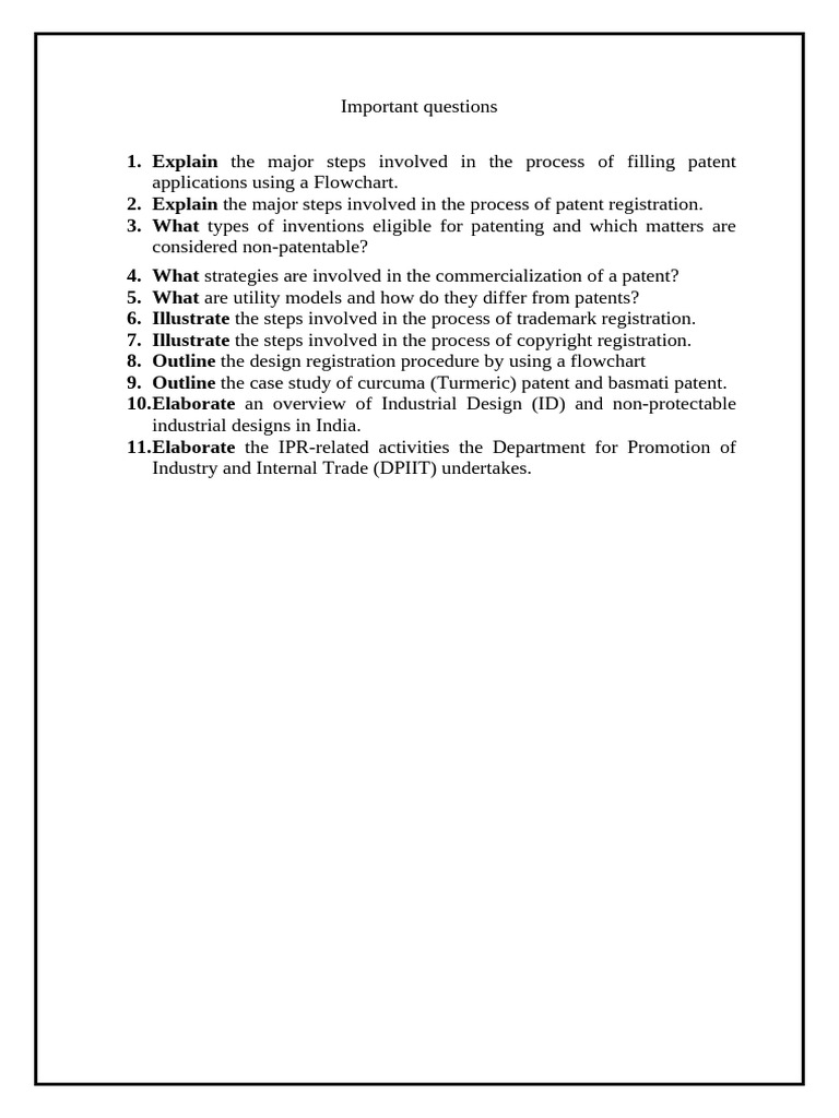 RM Important Questions | PDF